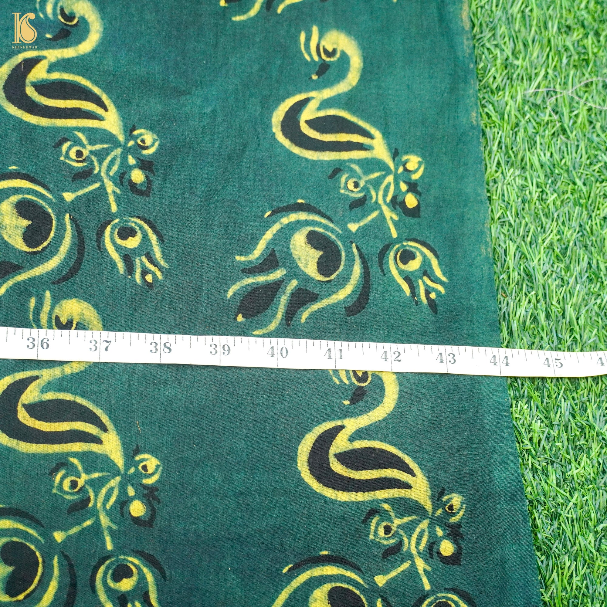 Hand Block Ajrakh Mul Cotton Fabric – Khinkhwab