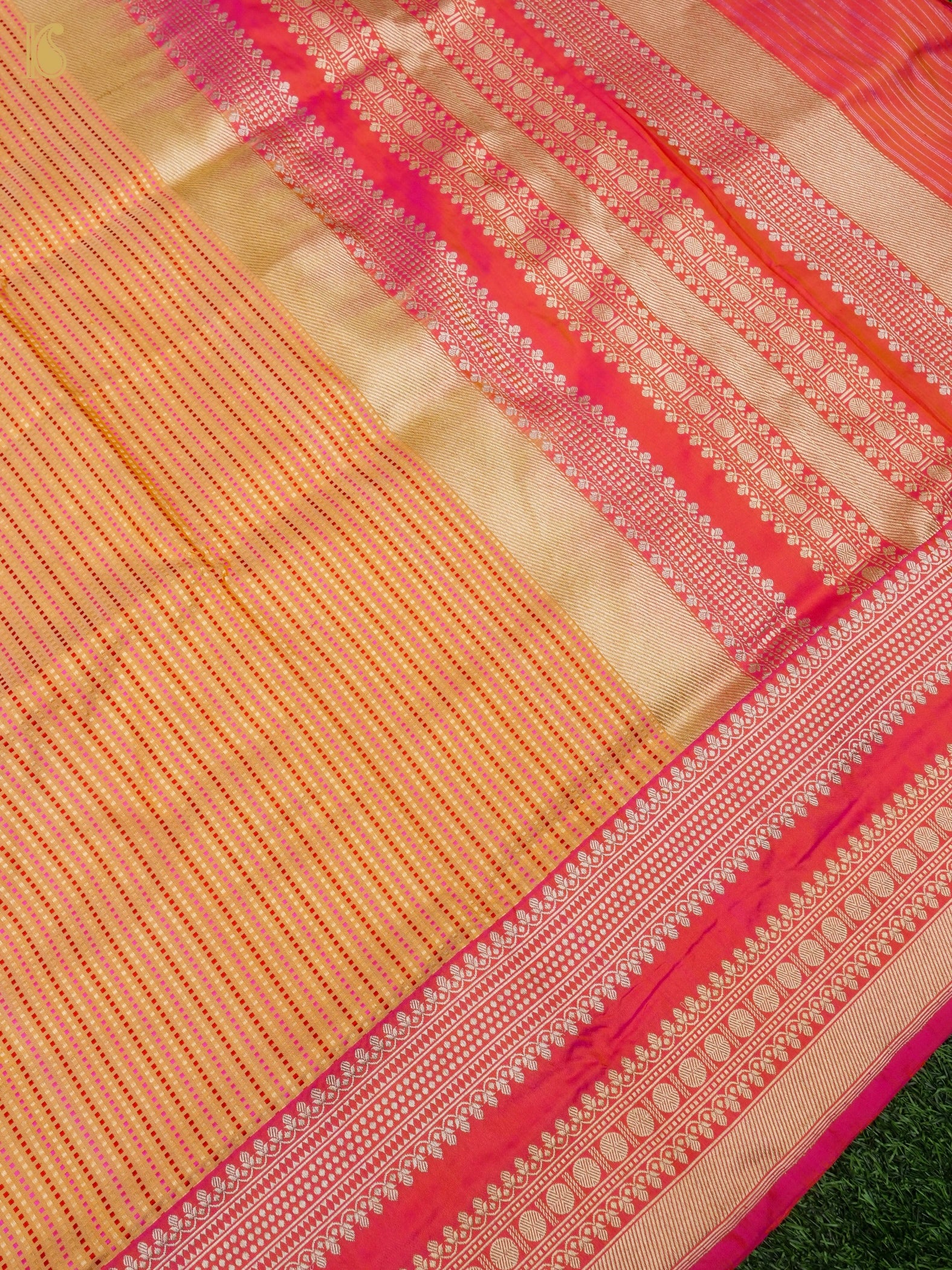 Banarasi Handloom Pure Katan Silk Kadwa Saree – Khinkhwab