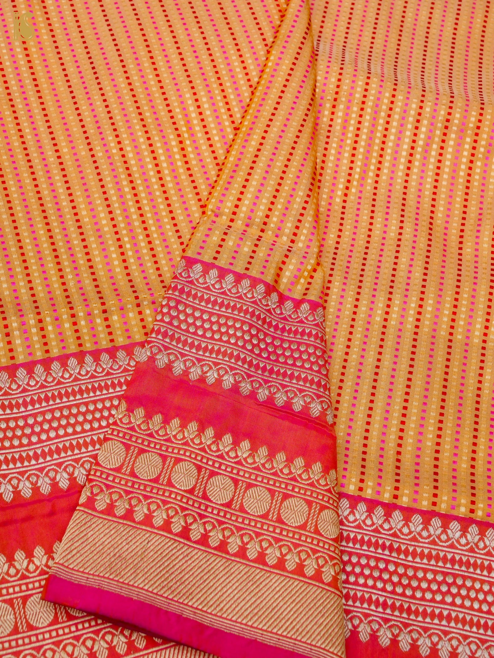 Banarasi Handloom Pure Katan Silk Kadwa Saree – Khinkhwab