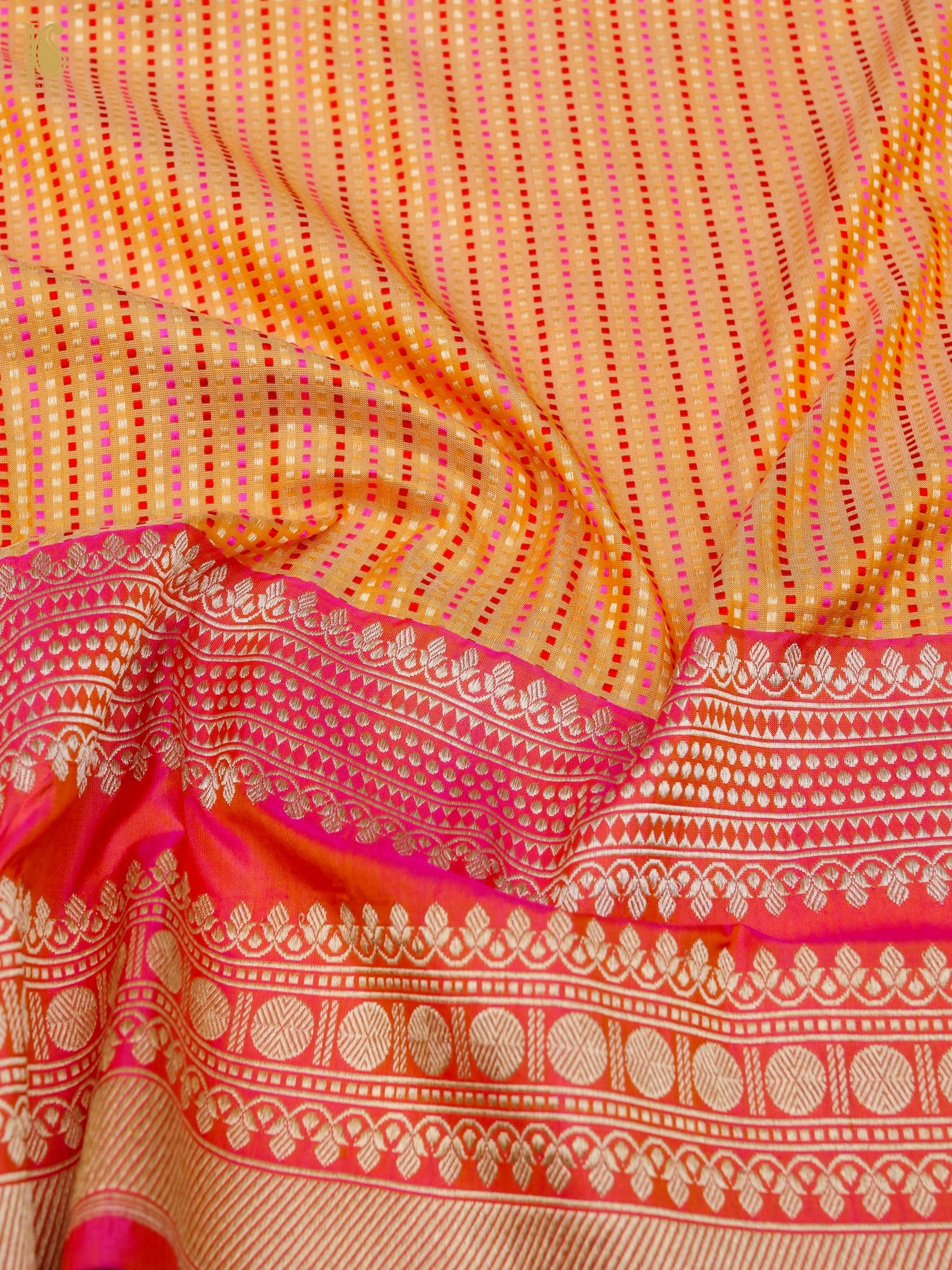 Banarasi Handloom Pure Katan Silk Kadwa Saree – Khinkhwab
