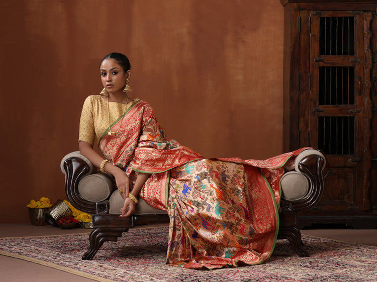 Banarasi Weaves Explained: Tanchoi, Jangla, Tissue, Amru & More | Khinkhwab