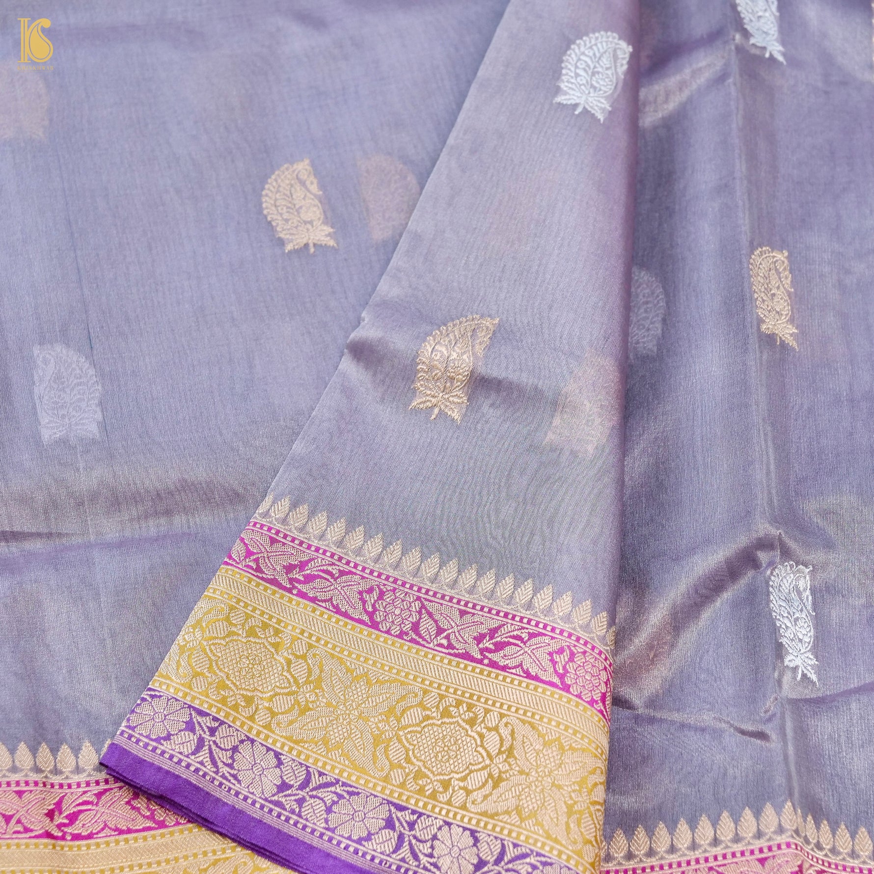 Rekha - Pure Tissue Silk Handwoven Banarasi Saree – Khinkhwab
