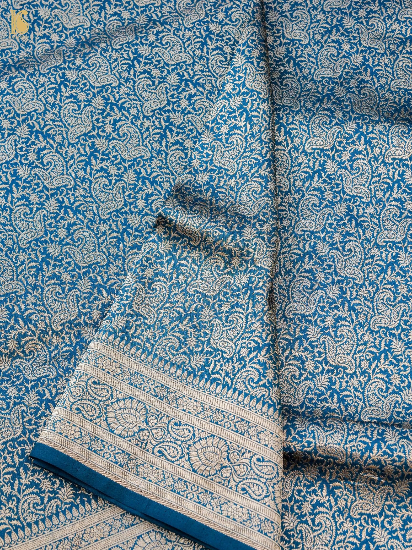 Handloom Banarasi Katan Silk Zari Tanchoi Saree – Khinkhwab
