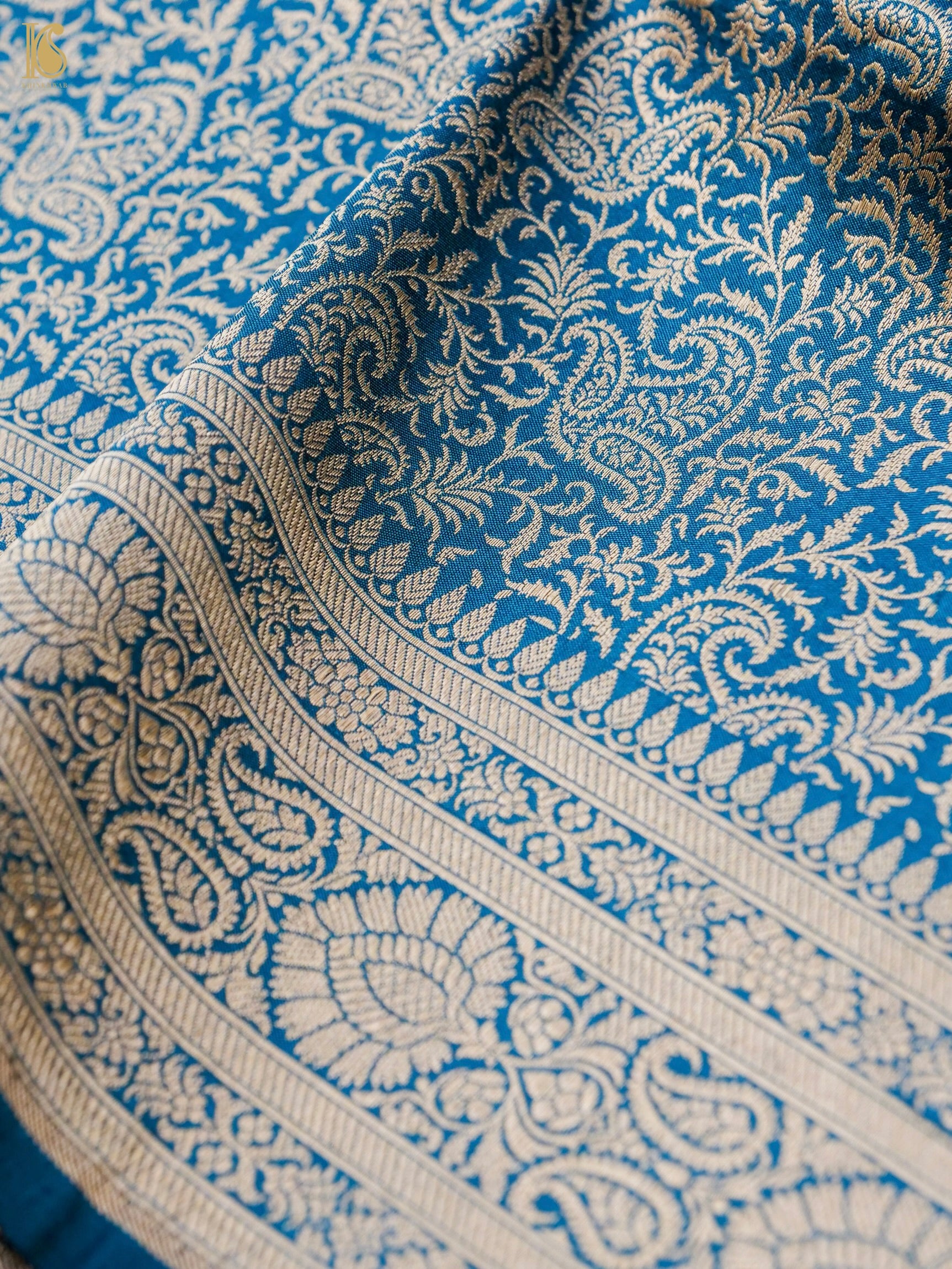 Handloom Banarasi Katan Silk Zari Tanchoi Saree – Khinkhwab