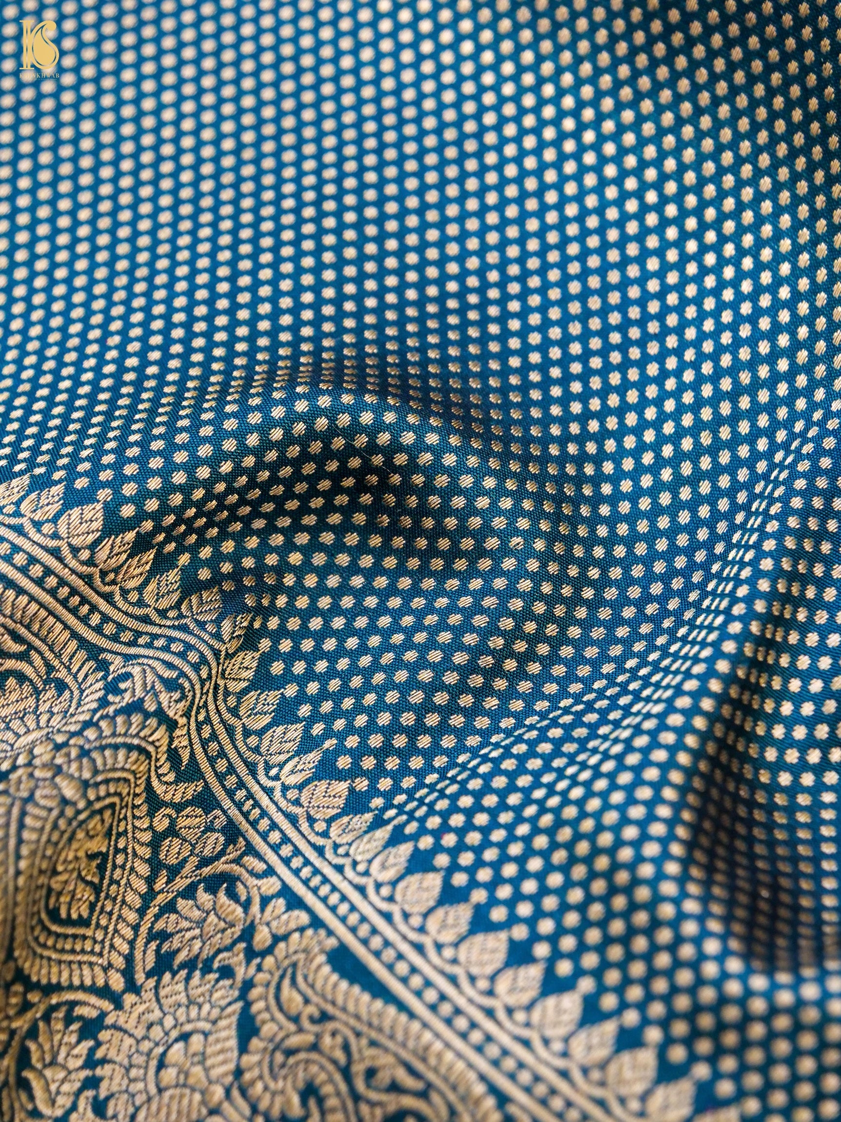 Handloom Banarasi Katan Silk Zari Tanchoi Saree – Khinkhwab