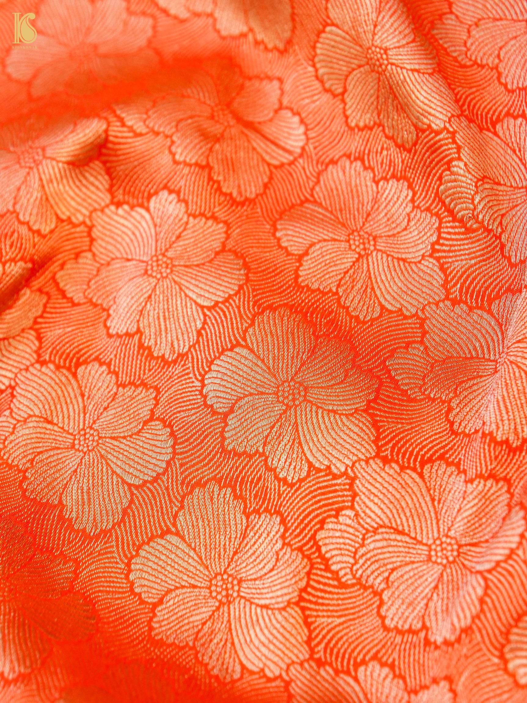 Handloom Banarasi Katan Silk Zari Tanchoi Saree – Khinkhwab