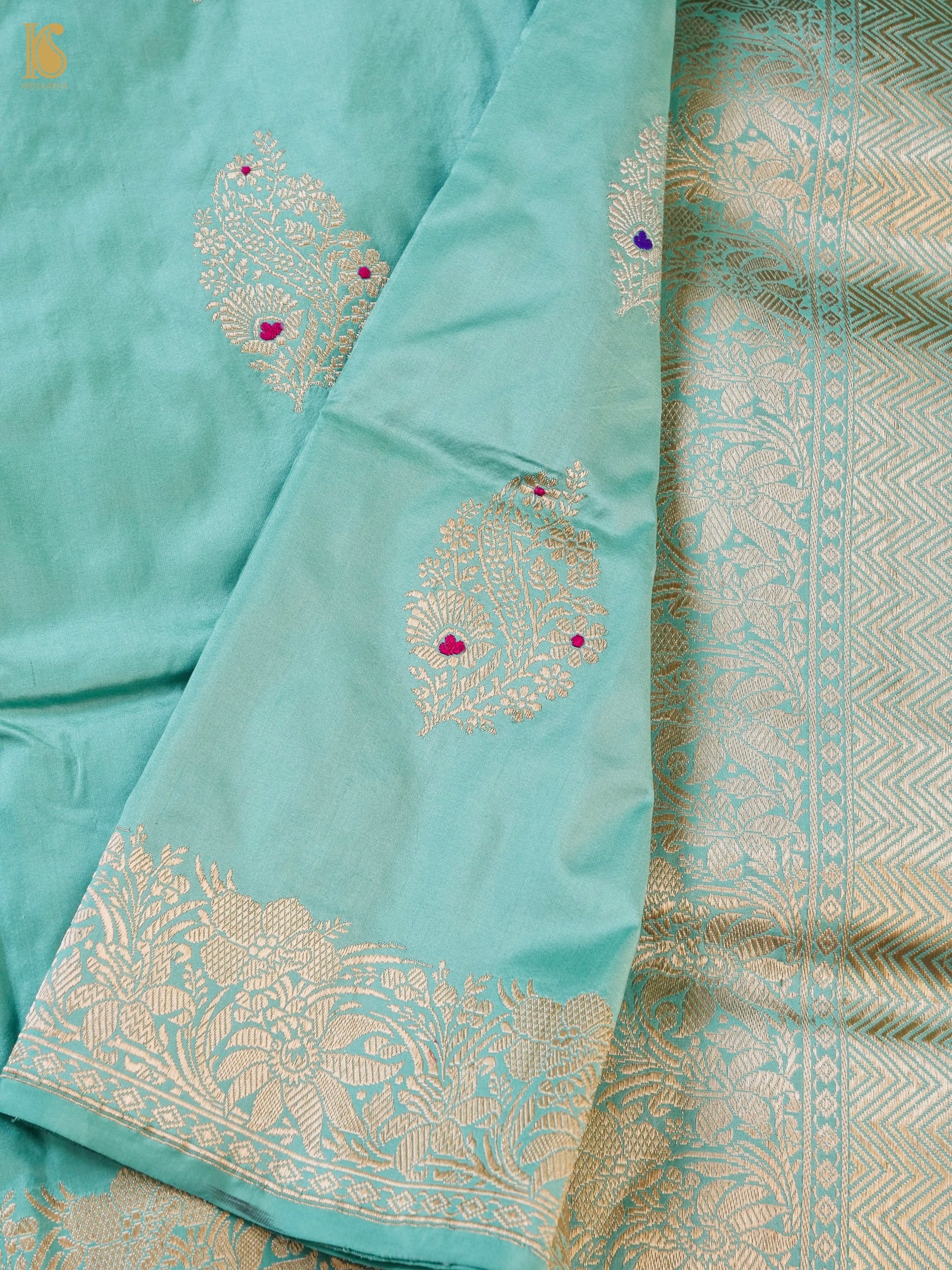 Banarasi Handloom Pure Katan Silk Kadwa Saree – Khinkhwab