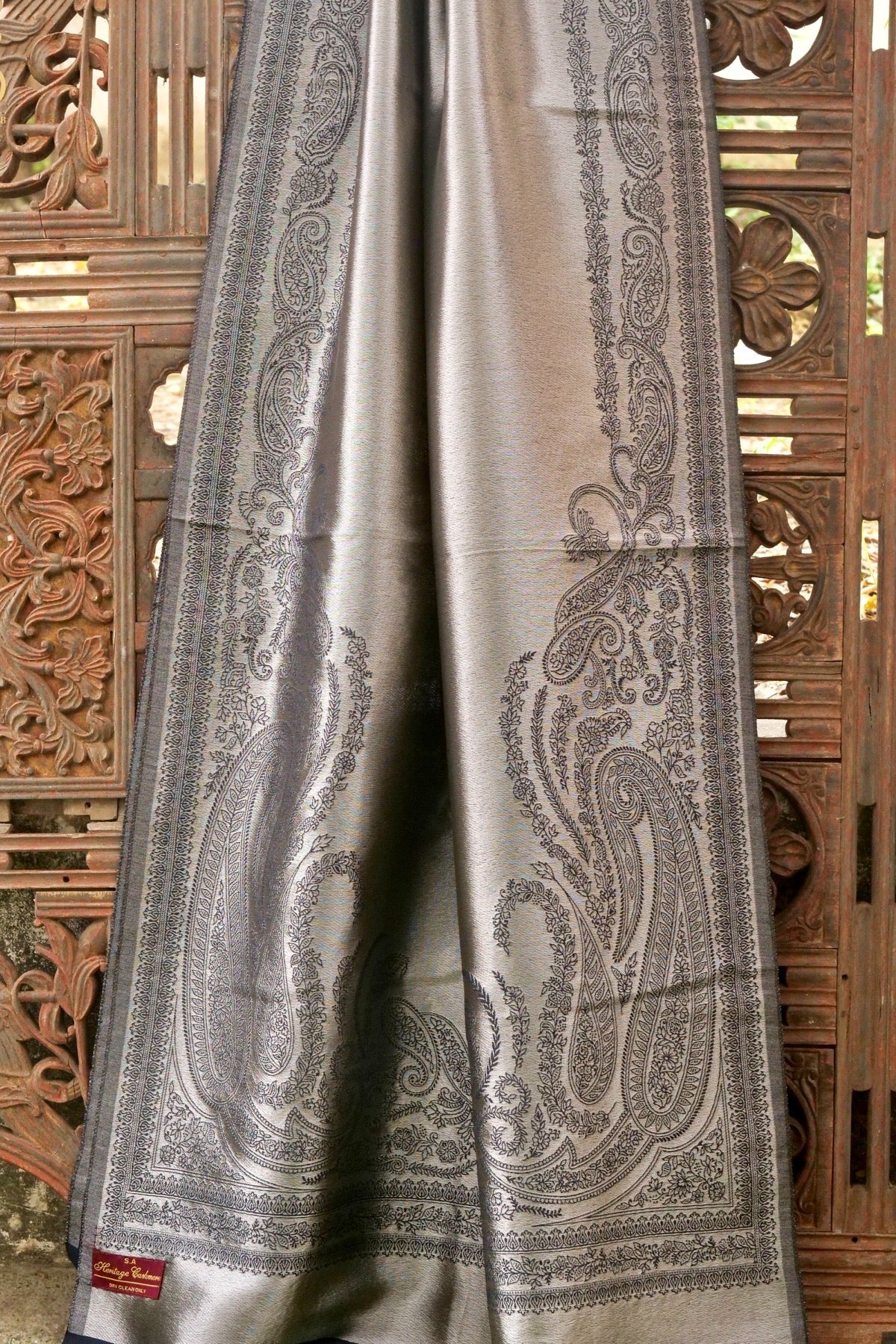 Tissue Semi Pashmina Kashmiri Shawl – Khinkhwab