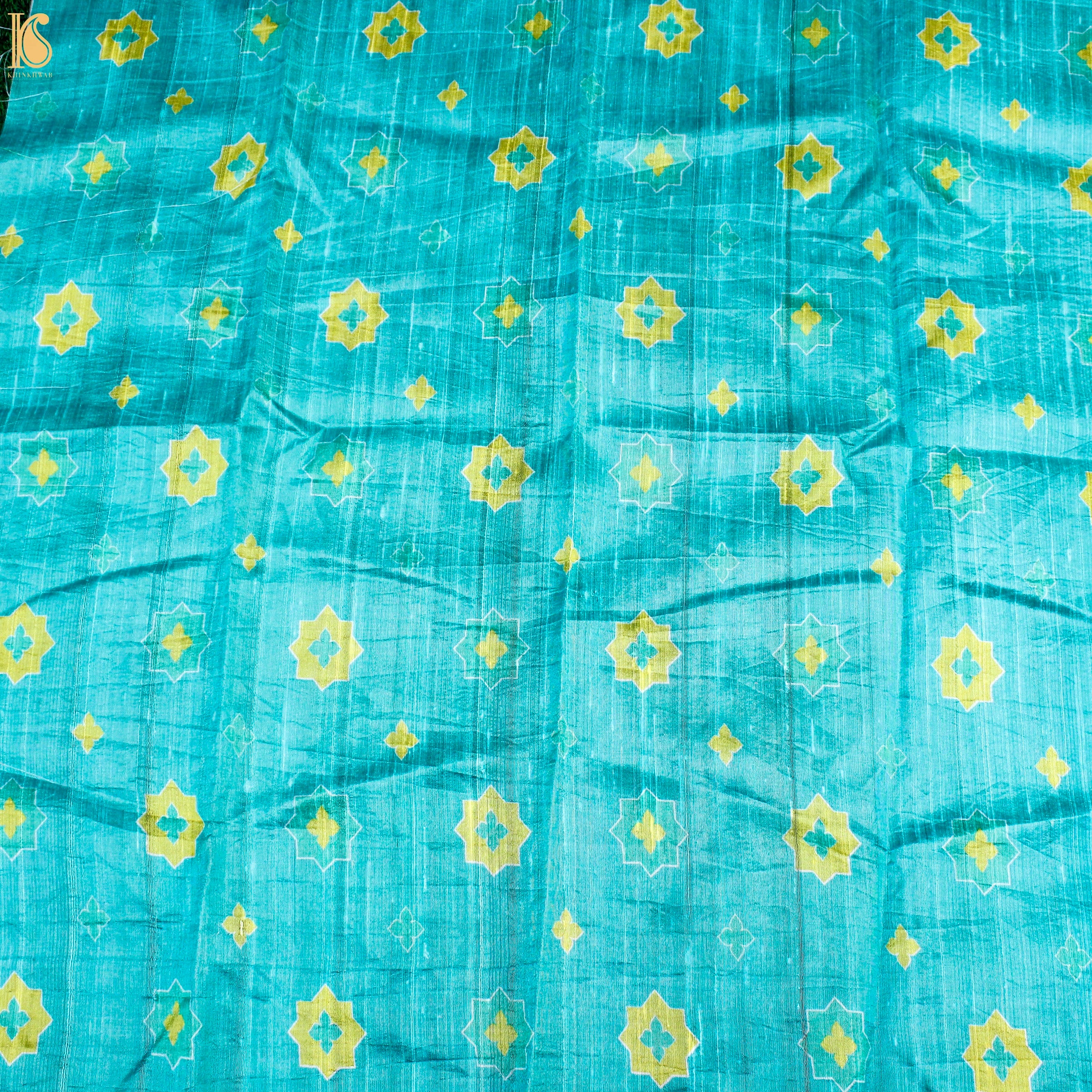 Raw Silk Turkish Print Sitara Fabric – Khinkhwab