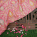 Kobi Pink Pure Georgette Banarasi Fabric with Hand Brush – Khinkhwab